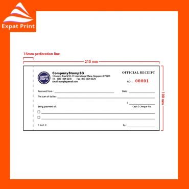 A6 Receipt & Invoice Books Printing - Expat Print